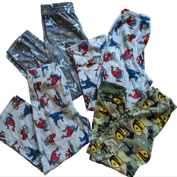 Cat & Jack | Pajamas | 4 Pajama Pants Bundle Cat Jack Marvel Gi Joe ...